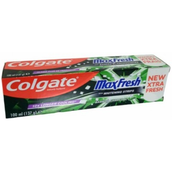Паста за зъби Colgate Max Fresh Whitening Strips, 100 мл - Росмари - КУПЕТЕ МНОГО, ПЛАТЕТЕ МАЛКО
